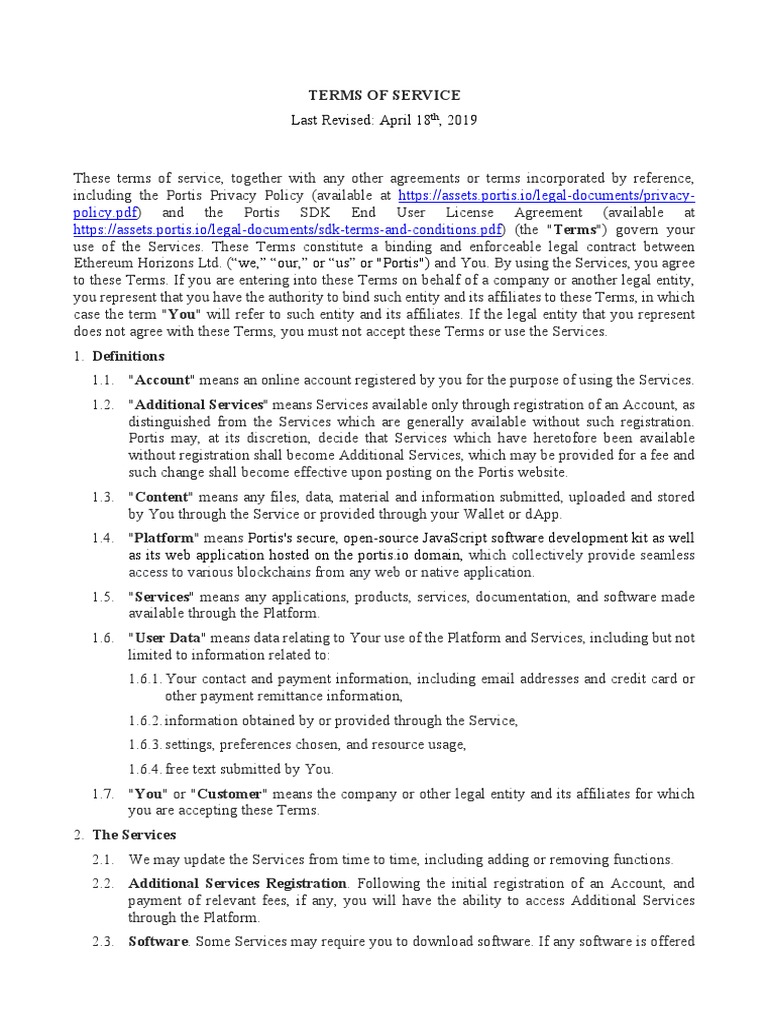 Terms of Service | PDF | License | Indemnity