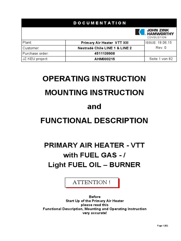 Manual Horno Jon Zink | PDF | Heat Exchanger | Combustion