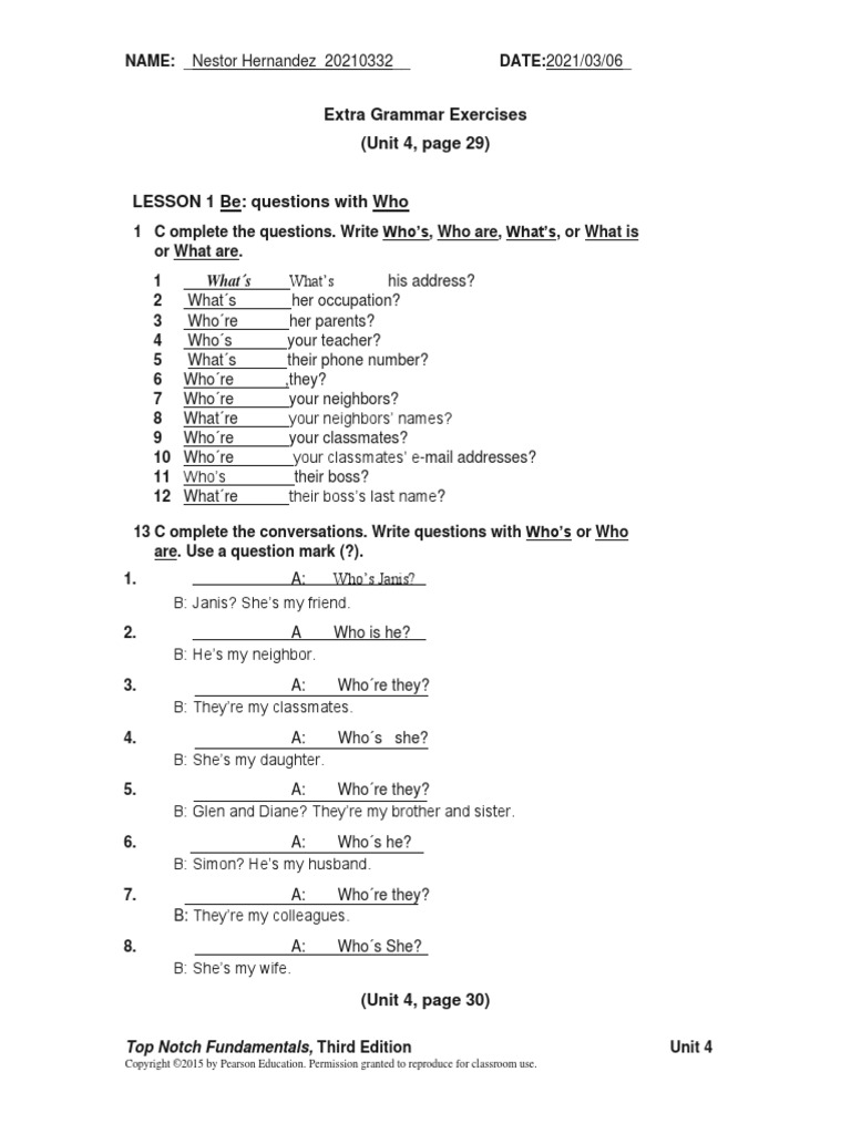 extra-grammar-exercises-unit-4-page-29-top-notch-fundamentals
