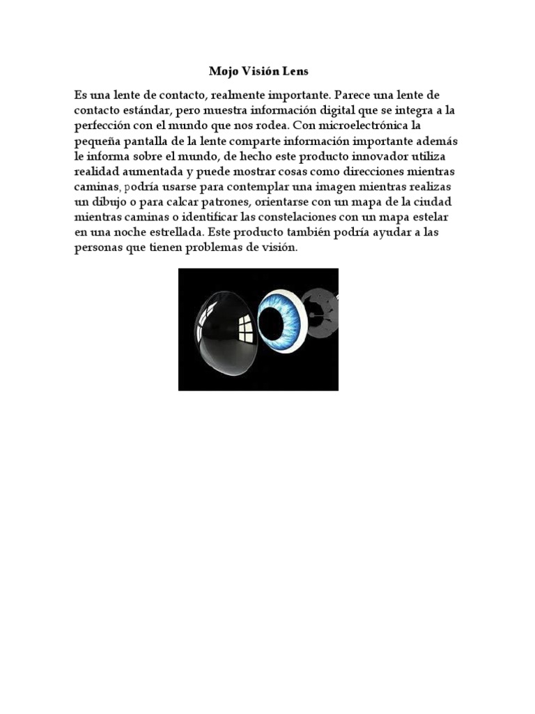 Lentes de contacto con realidad aumentada | PDF