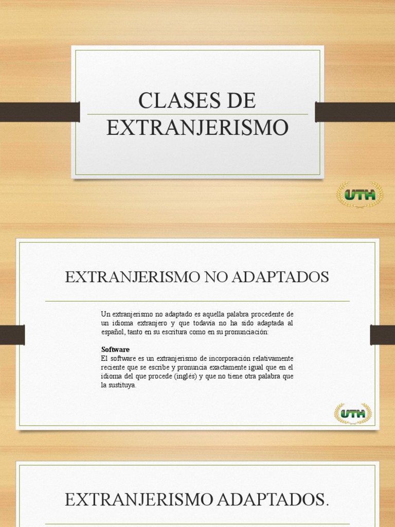 Tipos de Extranjerismos en Español | PDF