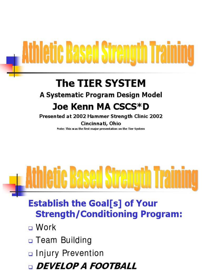 Tier Training | PDF | Anatomical Terms Of Motion | Weight Training
