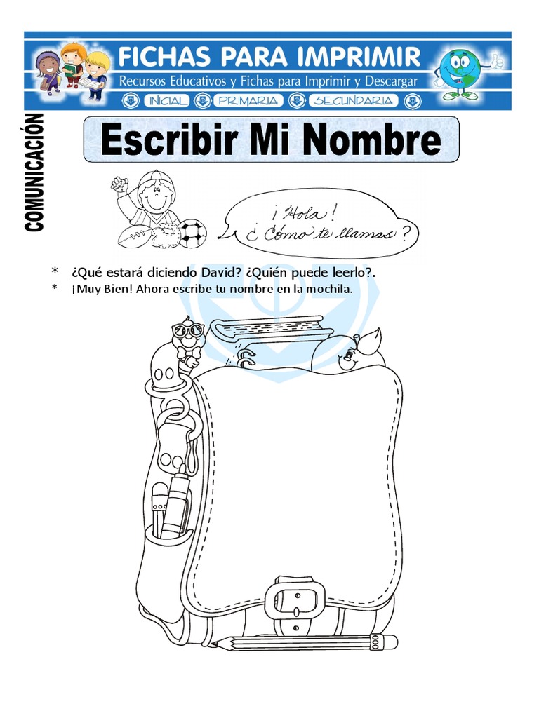 02 Escribir Mi Nombre | PDF