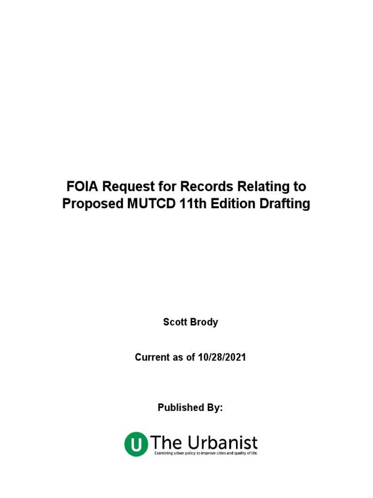FOIA Binder Update2 With Urbanist Logo | Download Free PDF | Cycling ...