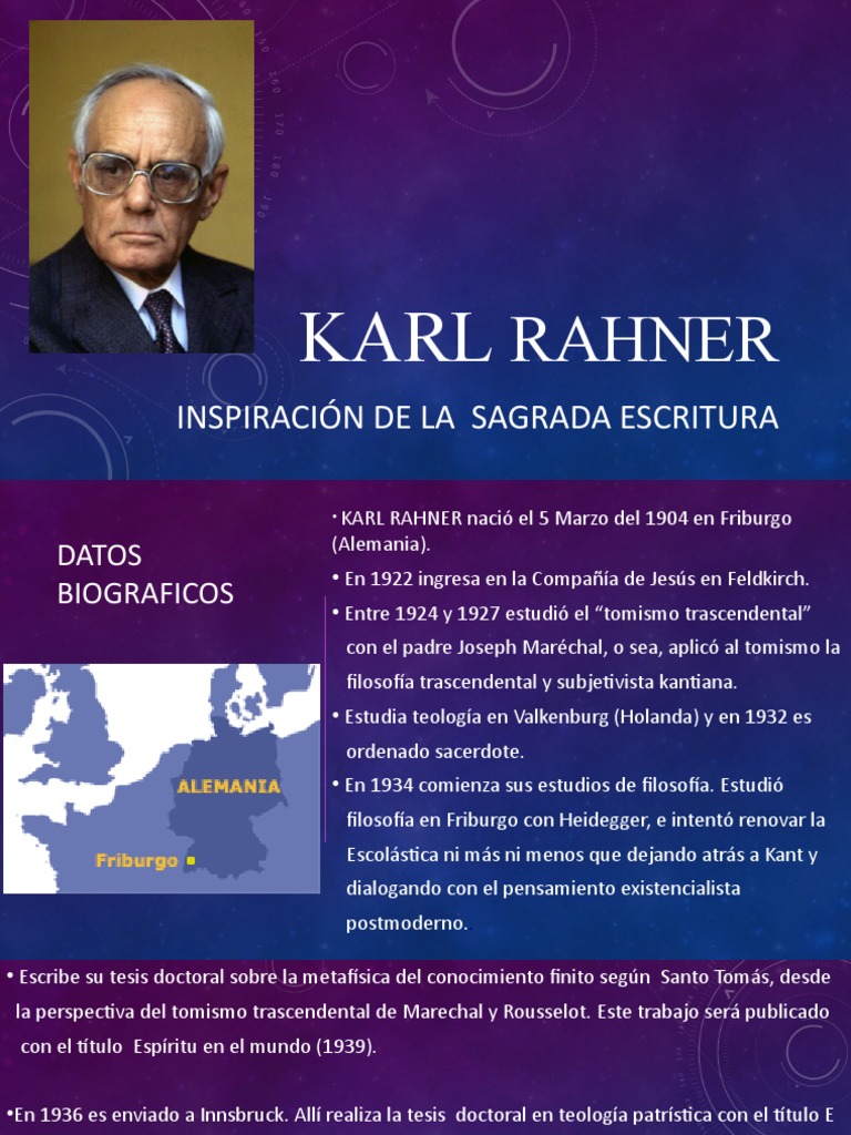 Karl Rahner: Teólogo y Pensador Moderno | PDF | Concilio Vaticano II ...