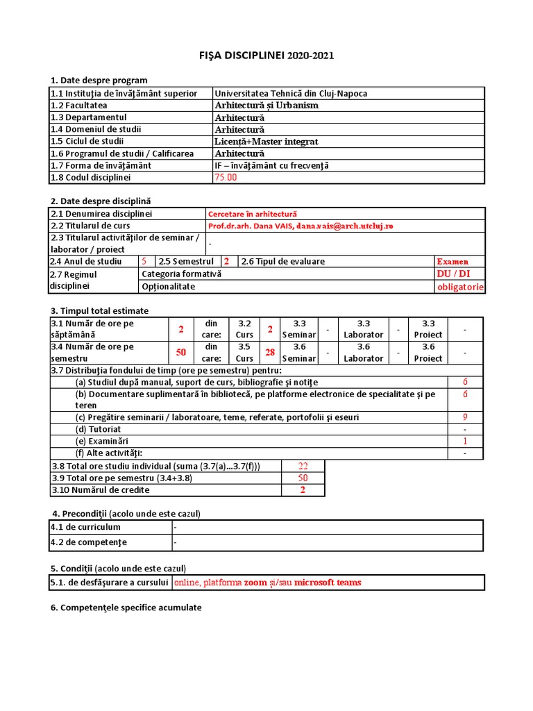 Cercetare Fisa | PDF