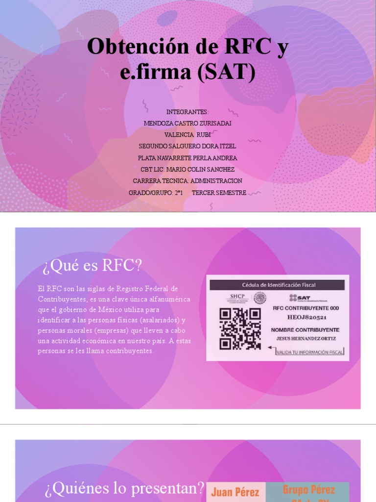 E. Firma y RFC Tarea | PDF