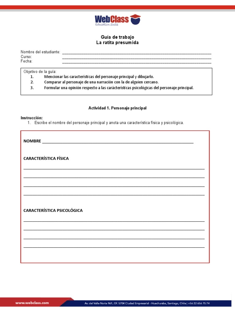 Guia La Ratita Presumida | PDF