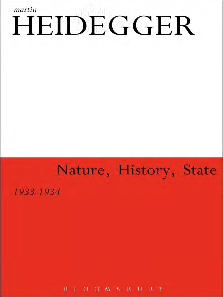 Martin Heidegger: Nature, History, State | PDF | Martin Heidegger | Time