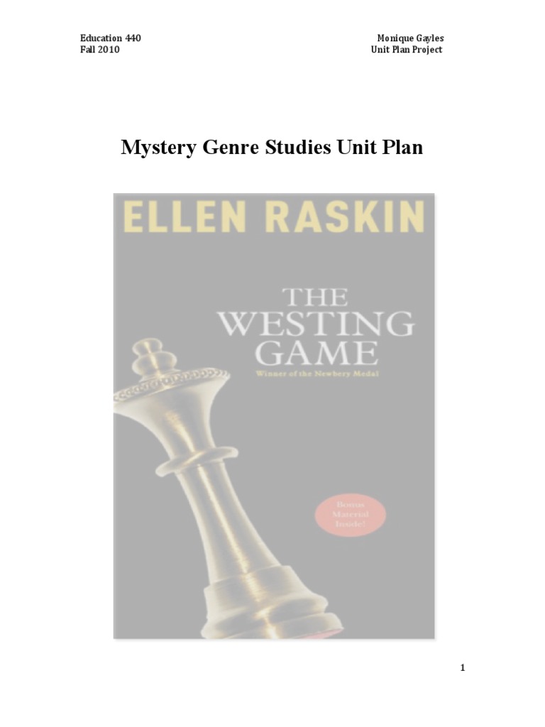 Middle School Mystery Genre Unit | PDF | Vocabulary | Thought
