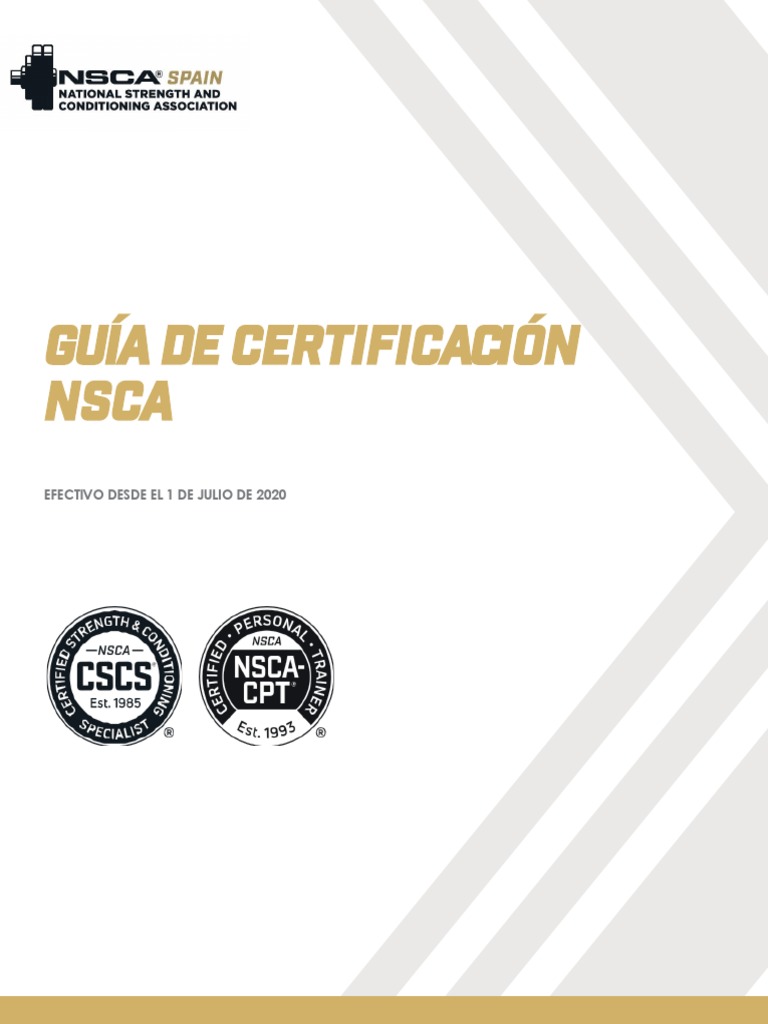 Guia-Del-Alumno NSCA | Descargar gratis PDF | Prueba (evaluación ...