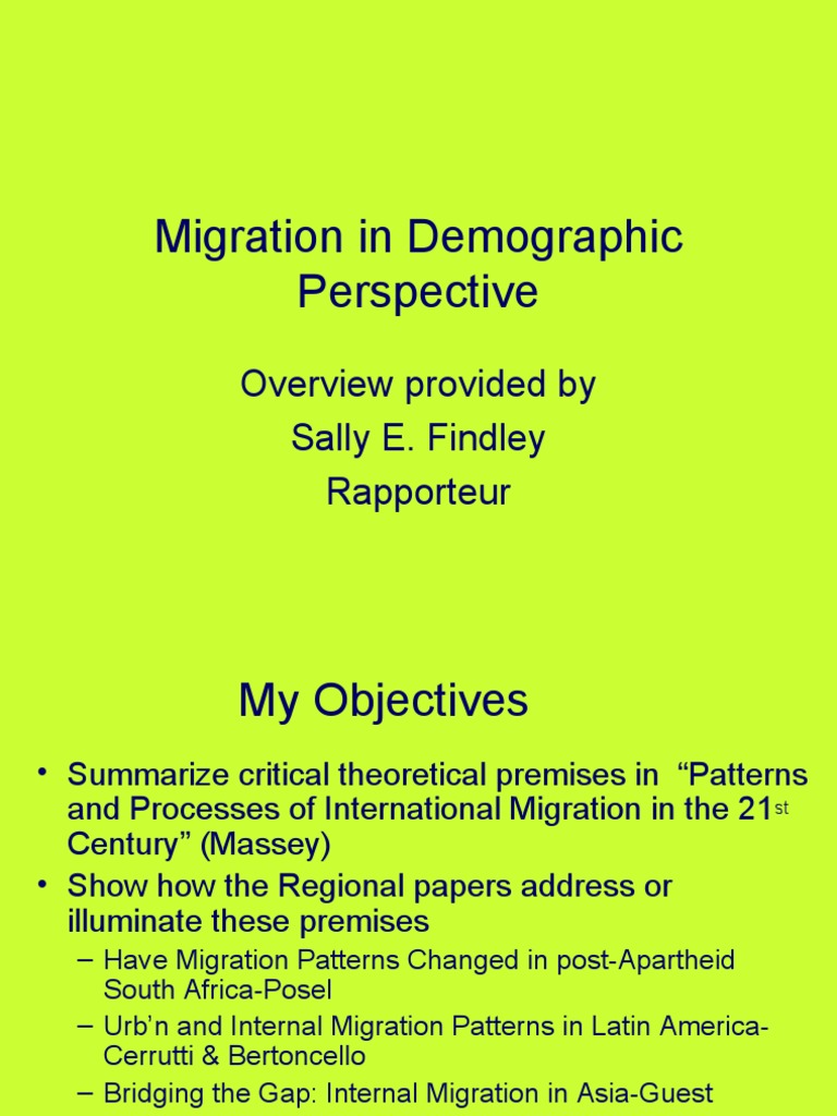 Demographic Insights on Global Migration | PDF | Human Migration ...