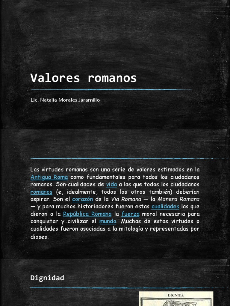 Valores Romanos PDF | PDF | Roma antigua
