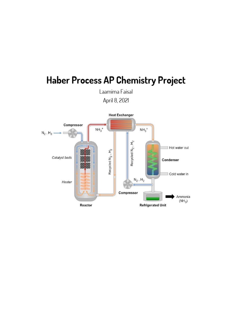 Haber Process Project | PDF | Chemical Reactions | Chemical Equilibrium
