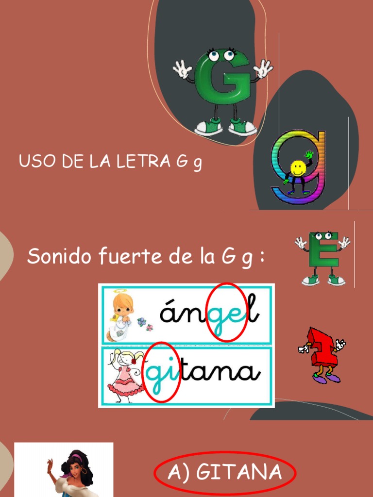 Letra G Reforzamiento 2do Básico | PDF