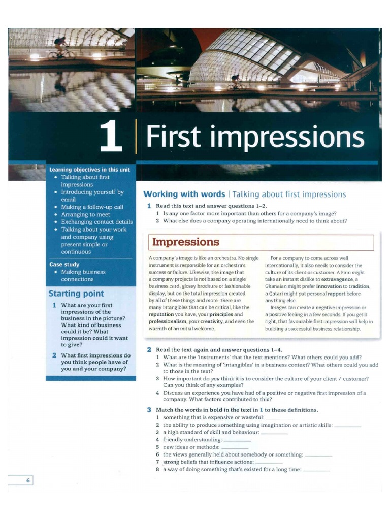 First Impressions | PDF