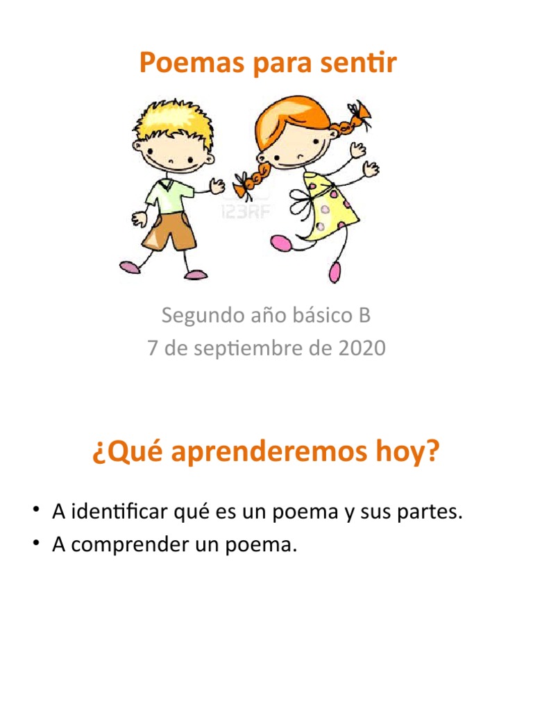 El Poema 2 Básico B 7 de Septiembre 2020 | PDF