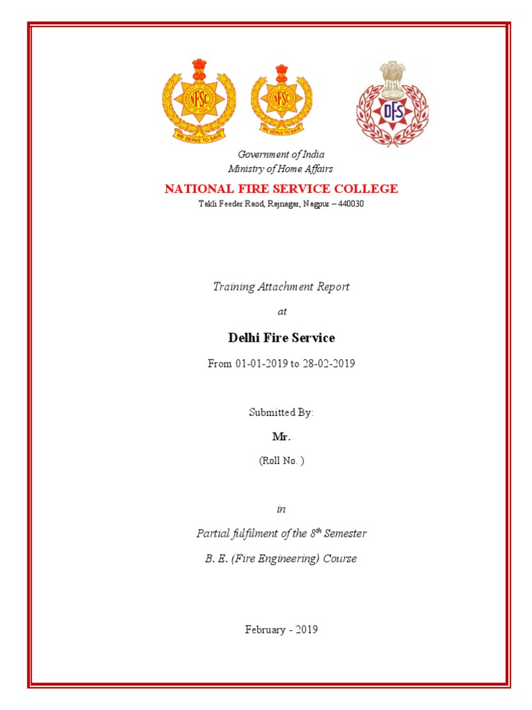 DFS Report | PDF | Firefighting | Safety