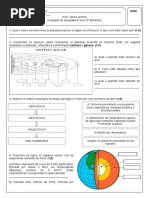 Atividade Camadas Da Terra | PDF | Ciências e Matemática
