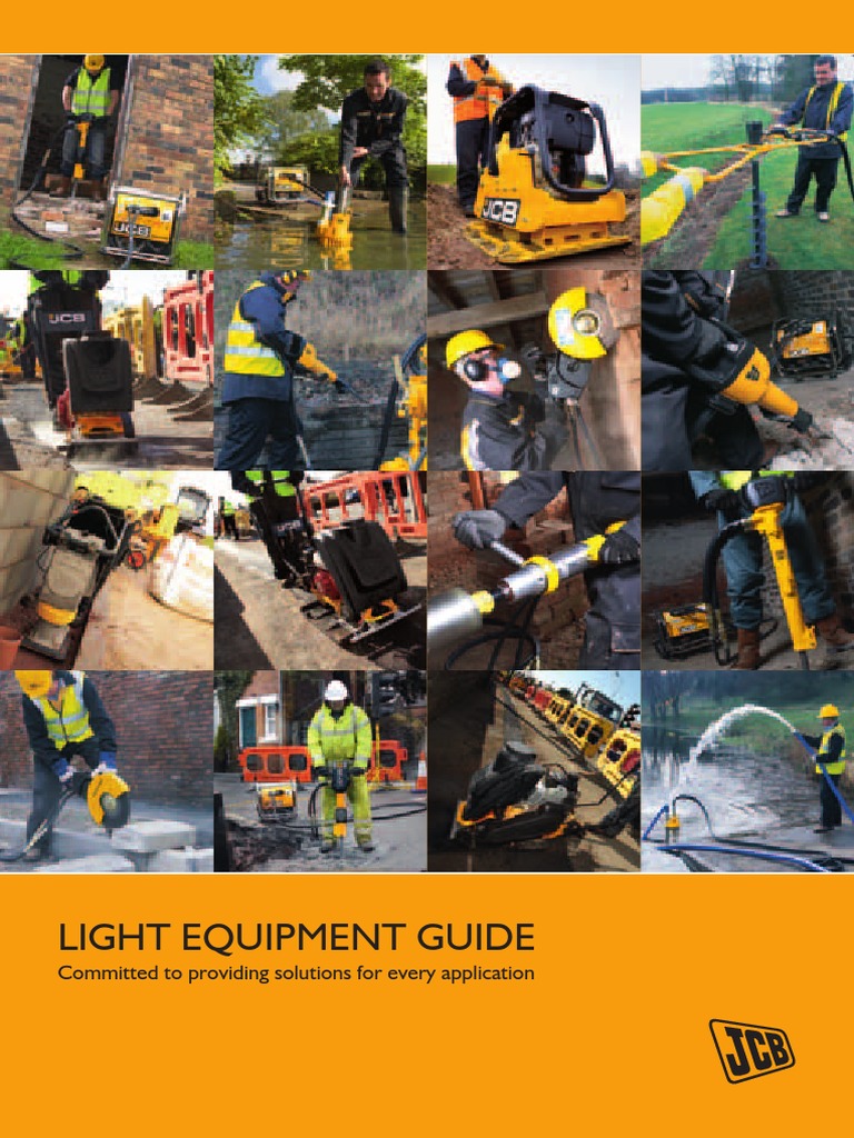 JCB Light Equipment Overview | PDF | Drill | Pump