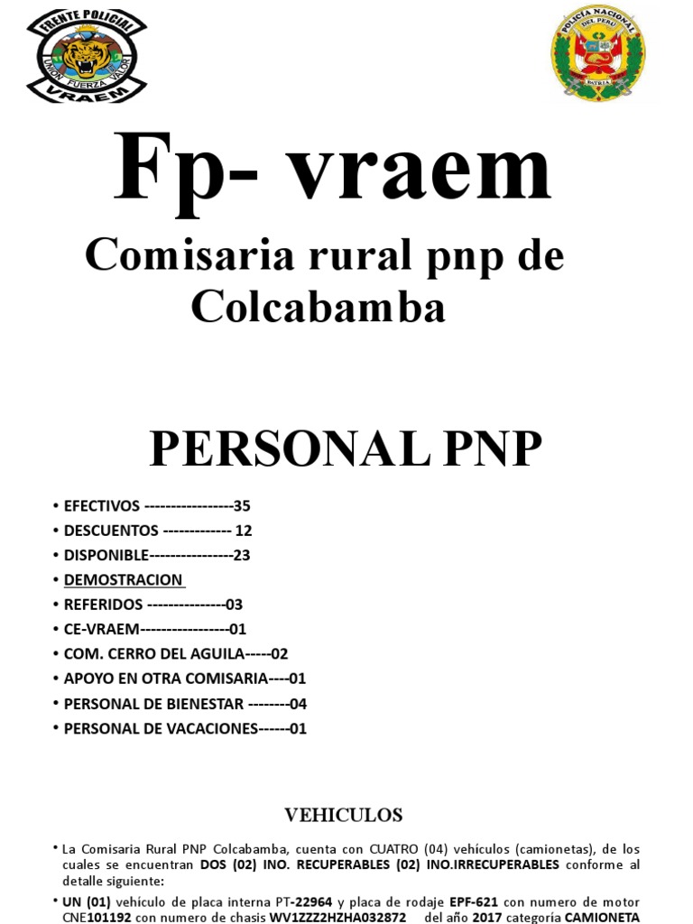 Visita Del Jefe de La Divopus Fp-Vraem | PDF | Rifle | Tecnología militar