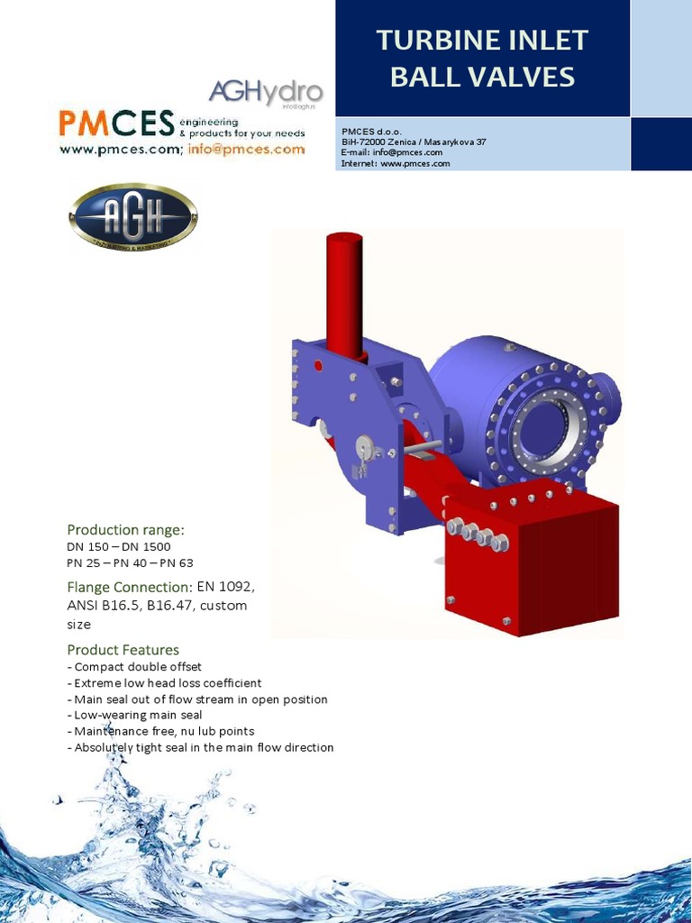 Turbine Inlet Ball Valve | PDF | Valve | Actuator