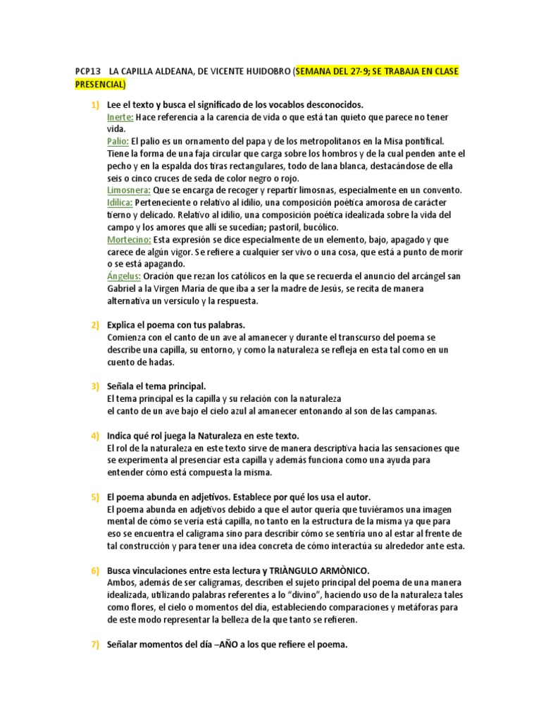 LA CAPILLA ALDEANA - Victoria Carcacha - 6to2da Naturales | PDF