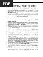 PHY 101 Past Questions | PDF