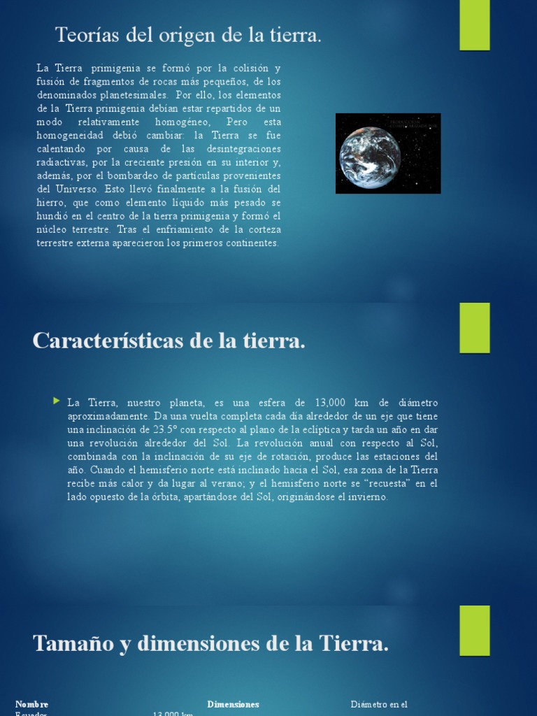 Orígenes y características de la Tierra | PDF | Tierra | Corteza (Geología)