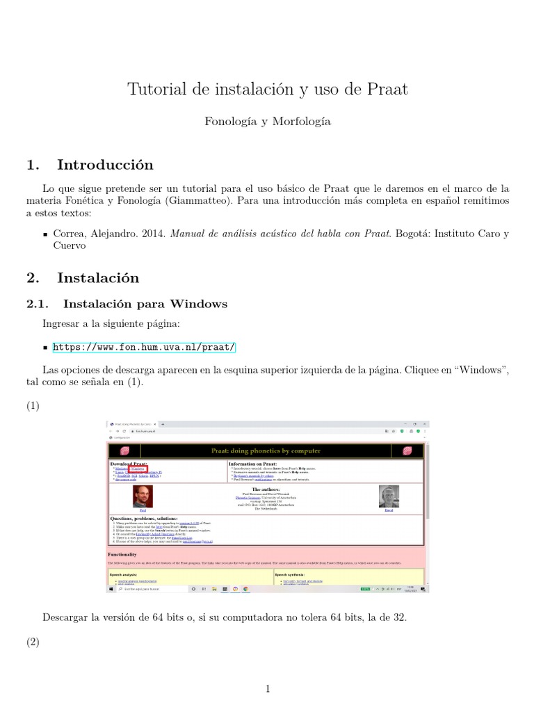 Tutorial Praat | PDF | Archivo de computadora | Acústica