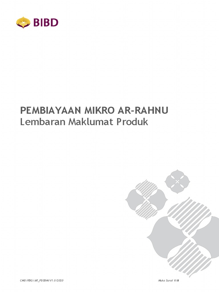 Bibd Ar Rahnu Pds 5.10.2020 BM | PDF