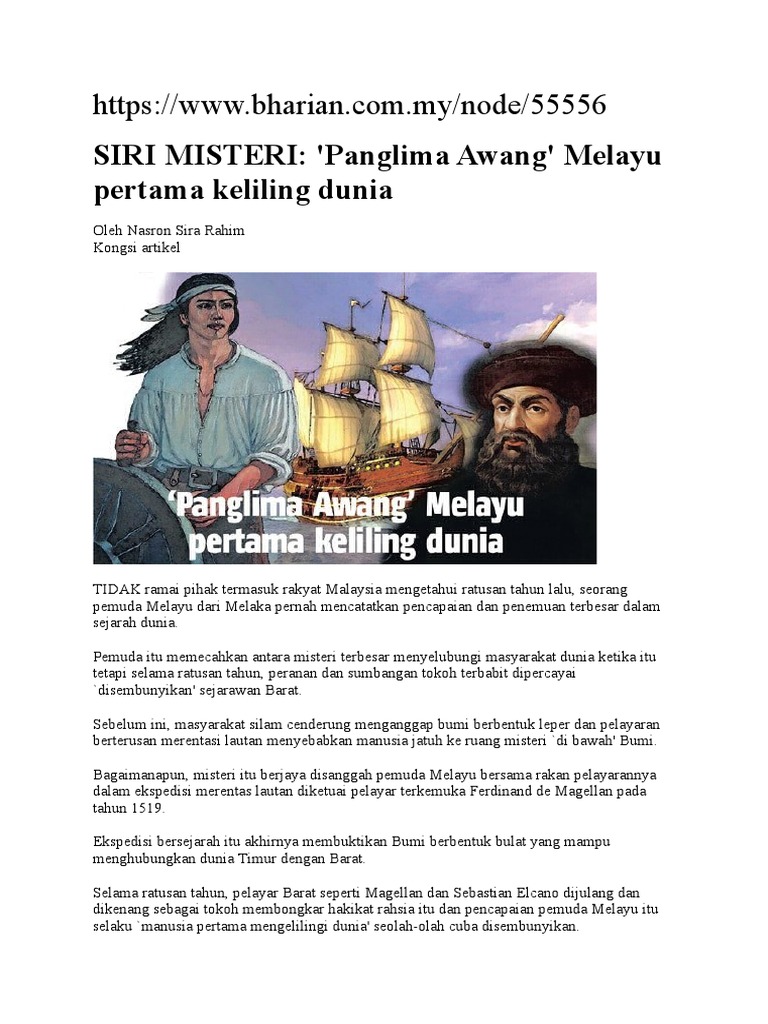 Panglima Awang | PDF