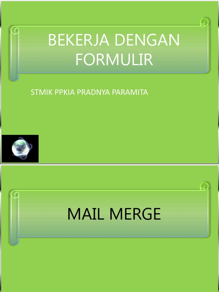 5-Maill Merge | PDF | Bisnis | Komputer
