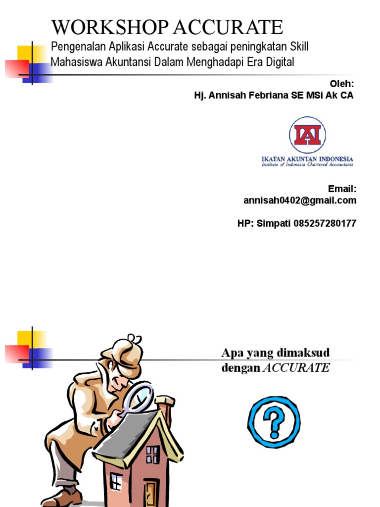 Materi Instal Accurate | PDF | Pengelolaan Keuangan & Uang
