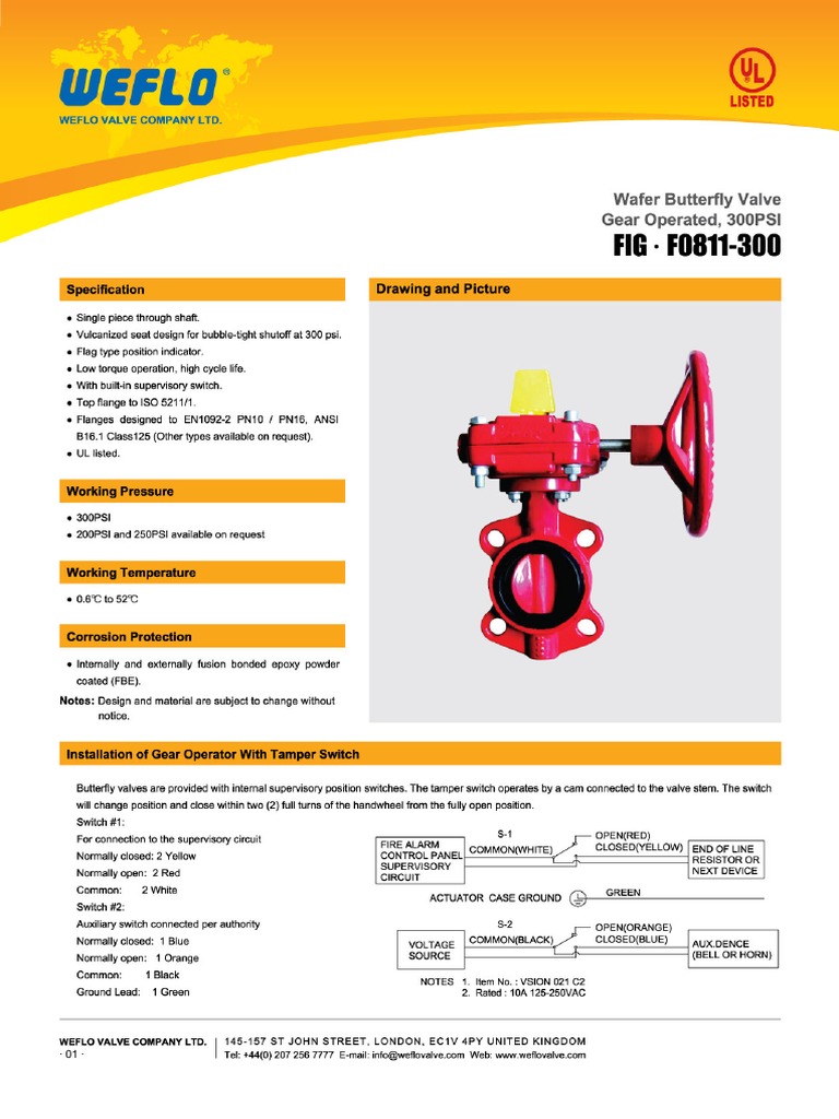 Weflo Valve Fire Protection Catalog | PDF