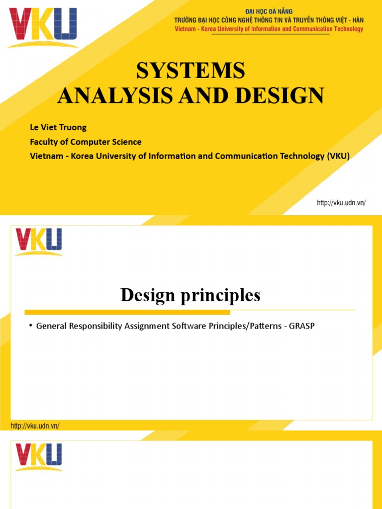 SAD - Ch8 - Design Principles | PDF | Systems Science | Software ...