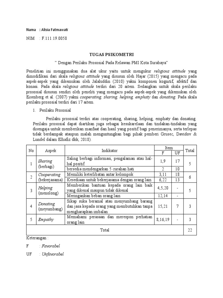 Psikometri BP | PDF | Kesehatan Holistik | Sains & Matematika