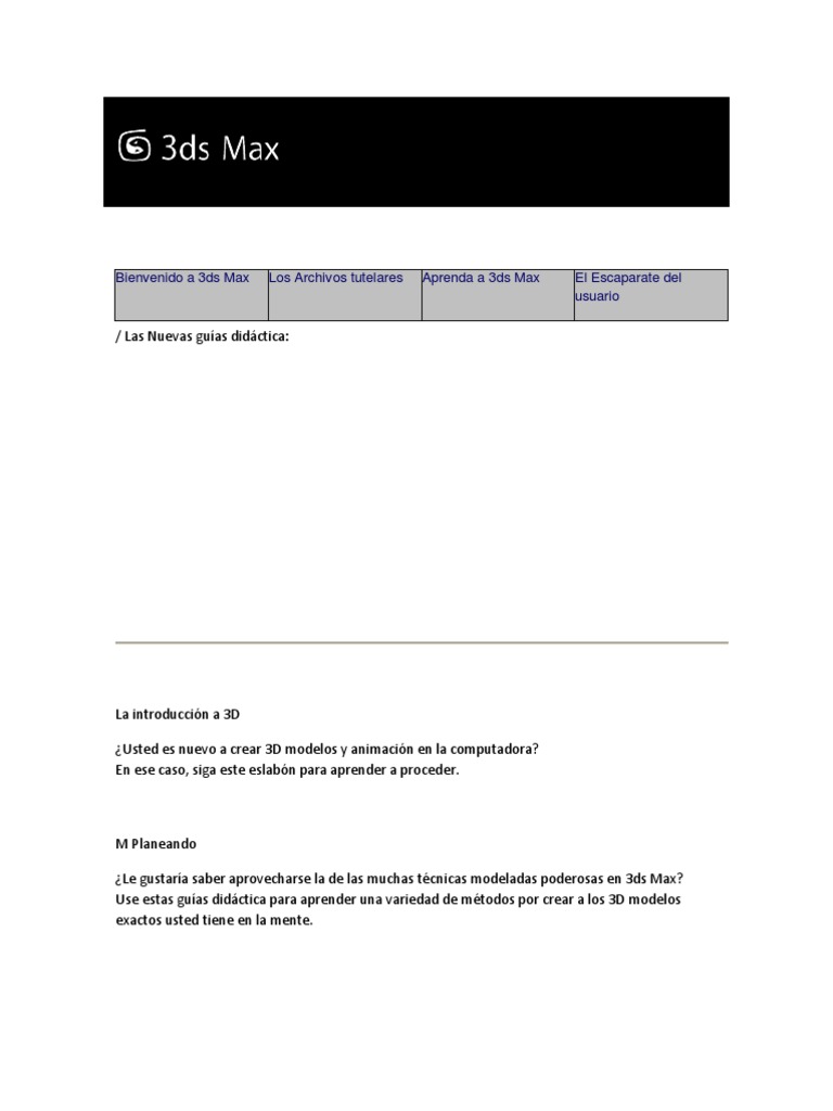 3dsmax 2010 Tutoriales | PDF | Archivo de computadora | Autodesk 3ds Max