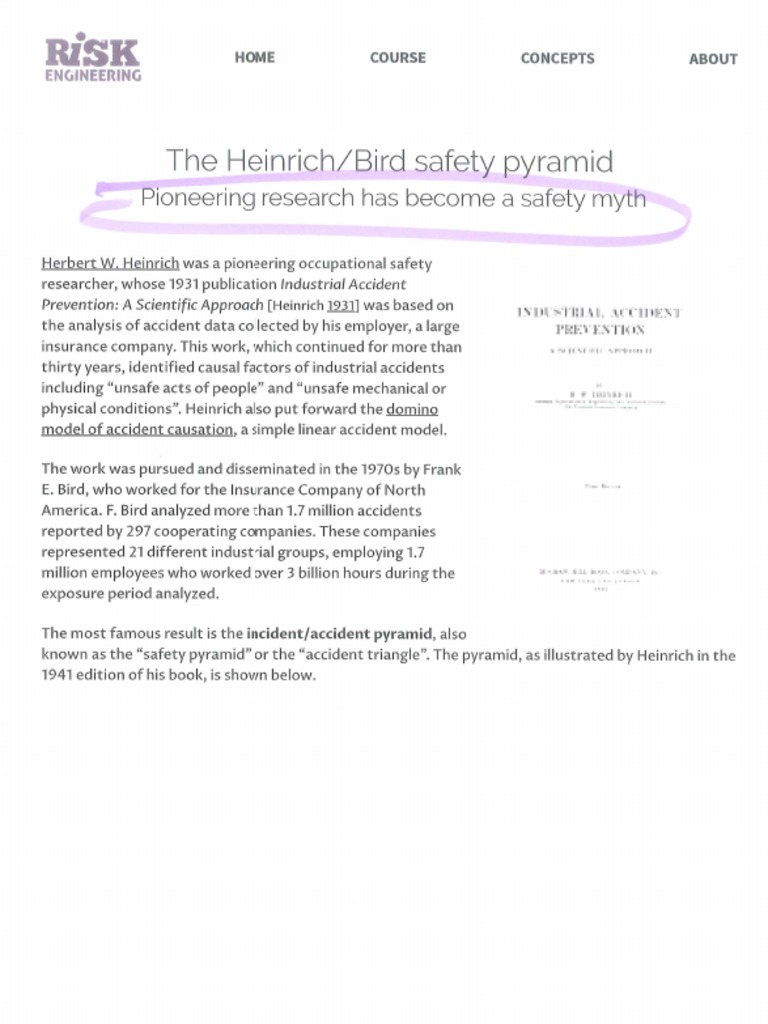 Heinrich Safety Pyramid | PDF