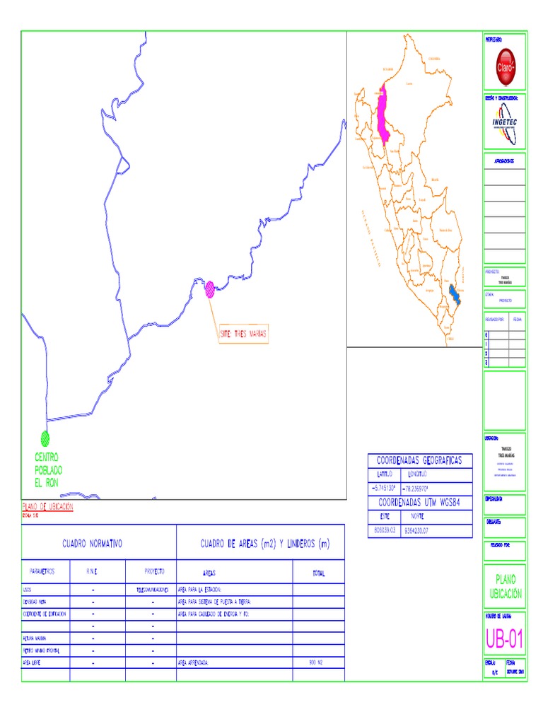 Mapa de Tres Marías, Amazonas | PDF | Perú