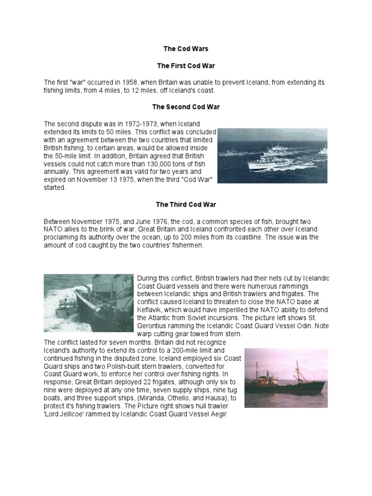 The Cod Wars | Download Free PDF | Water Transport | Ships