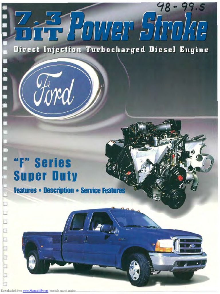 73 Dit Power Stroke Pdf Turbocharger Internal Combustion Engine