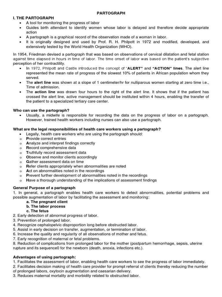 Partograph | PDF | Childbirth | Maternal Health