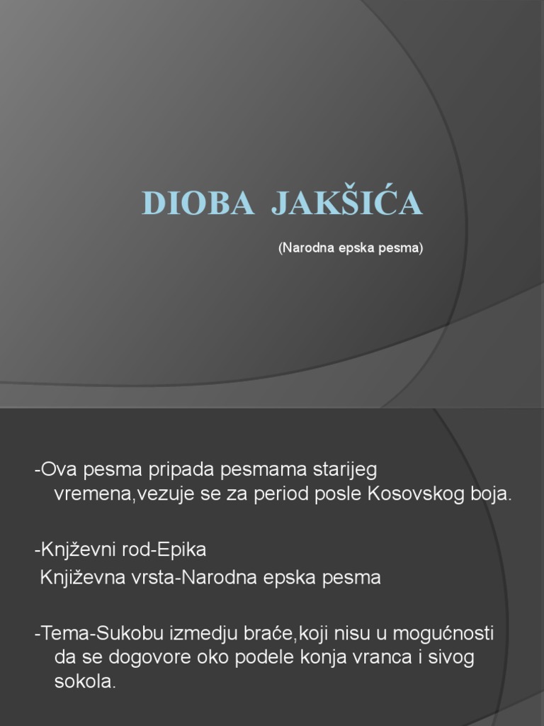 Dioba Jakšića | PDF