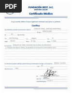 Certificado Médico Simi | PDF