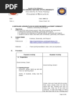 Lesson Plan in GMRC | PDF | Lesson Plan | Psychological Concepts