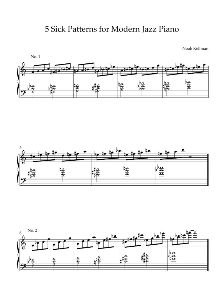 5 Sick Patterns For Modern Jazz Piano | PDF