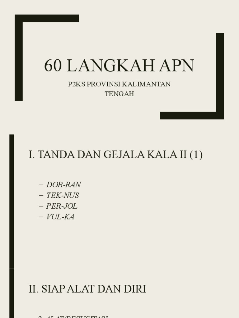 60 Langkah Apn - New | PDF