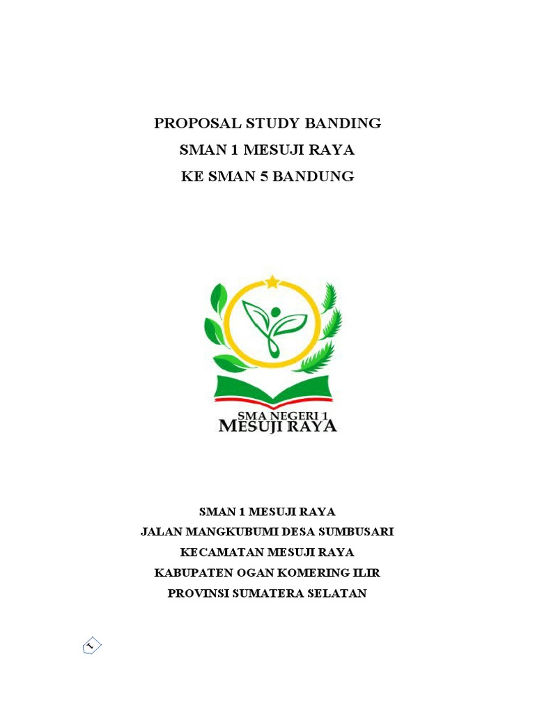 Proposal Study Banding SMAN 3 BANDUNG | PDF