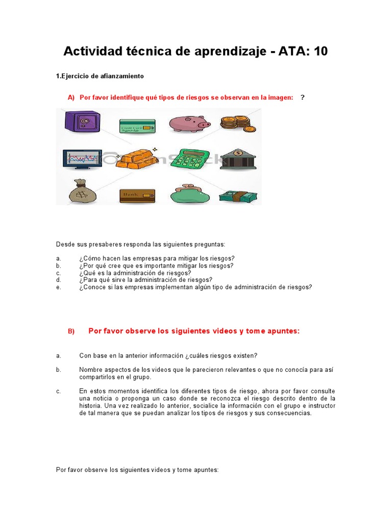 Actividad Técnica de Aprendizaje - ATA 10 | PDF | Comunicación ...